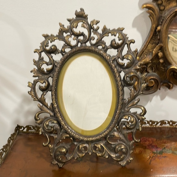 Antique | Accents | Antique Solid Brass Rococo Style Table Topwall ...